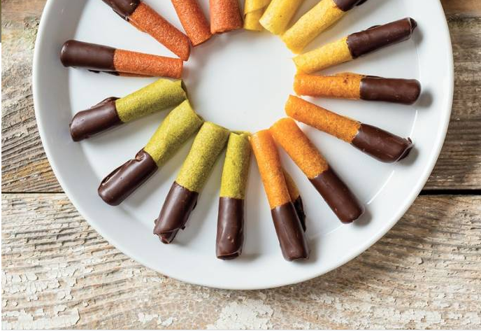 Chocolate Dipped Fruit Discs - Jewish Resources